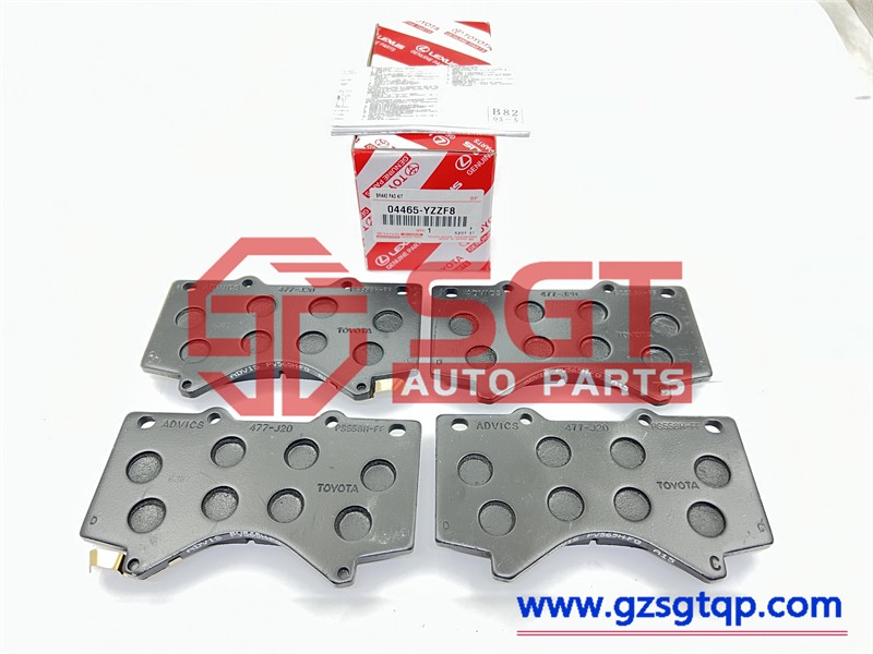 04465YZZF8/TOYOTA/前刹车片/04465-YZZF8/BRAKE PAD FRONT TO 04465-60280 LAND ...